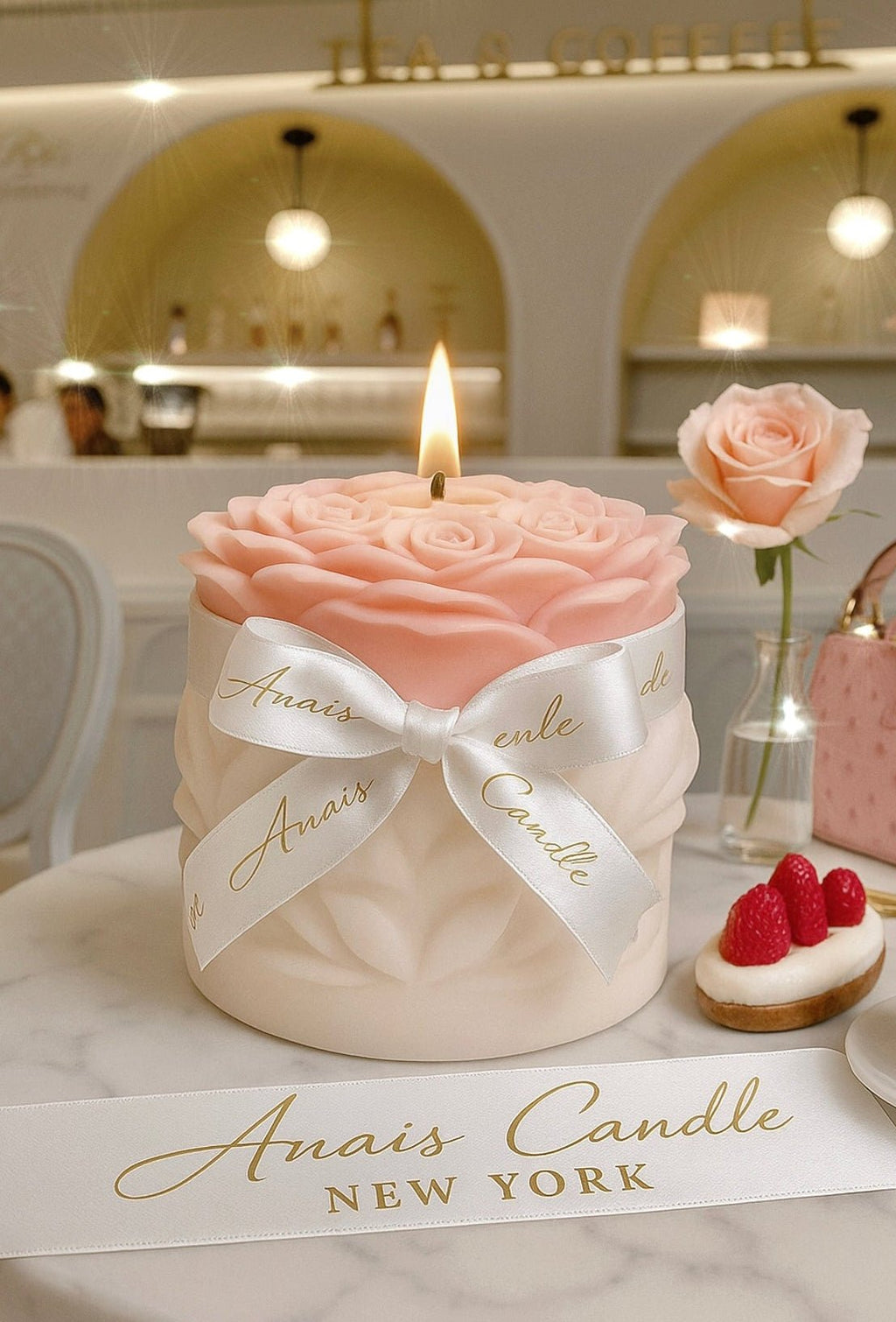 Lavish Rose Bouquet Candle in Pink - XXL – Anaïs Candle